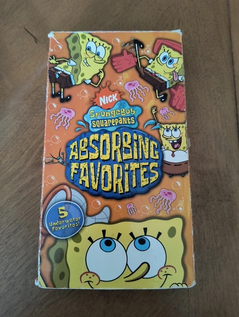 SPONGEBOB SQUAREPANTS VHS Absorbing Favorites Nickelodeon Rare 5 Ep ... SPONGEBOB SQUAREPANTS VHS Absorbing Favorites Nickelodeon Rare 5 Ep ...