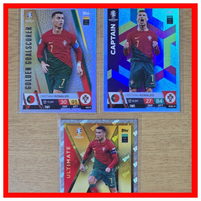 CRISTIANO RONALDO BUNDLE Topps Match Attax UEFA EURO 2024 Football ...