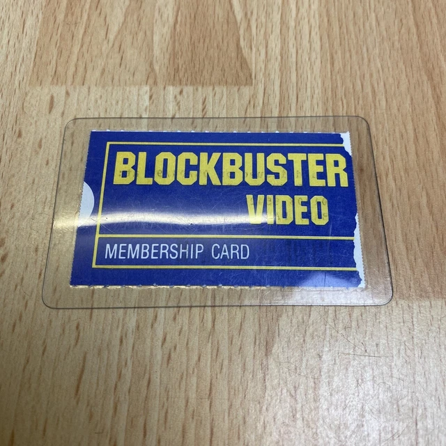 VINTAGE BLOCKBUSTER VIDEO Membership Card Laminated 1996 Original UK £ ...