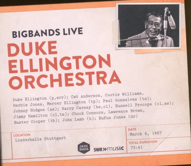 DUKE ELLINGTON AND His Orchestra Big Bands Live - Liederhalle Stuttgart ...