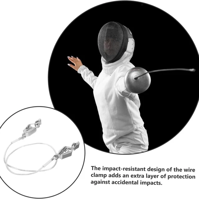 FENCING EPEE SABER Foil Body Cord, Fencing Head Wire Clamp Clip, Pin ...