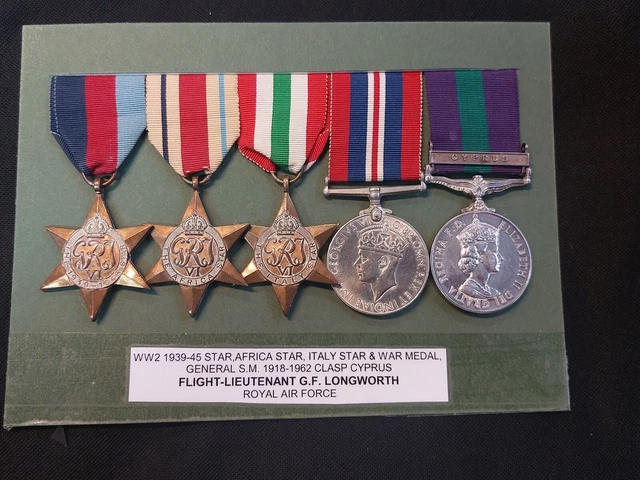 WW2 MEDAL GROUP Of 5 Flight Lieutenant G F Longsworth R.a.f £259.99 ...