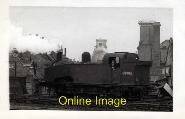 RAILWAY PHOTO 6X4 ex GNR J50 0-6-0T 68903 Light Engine unknown location ...
