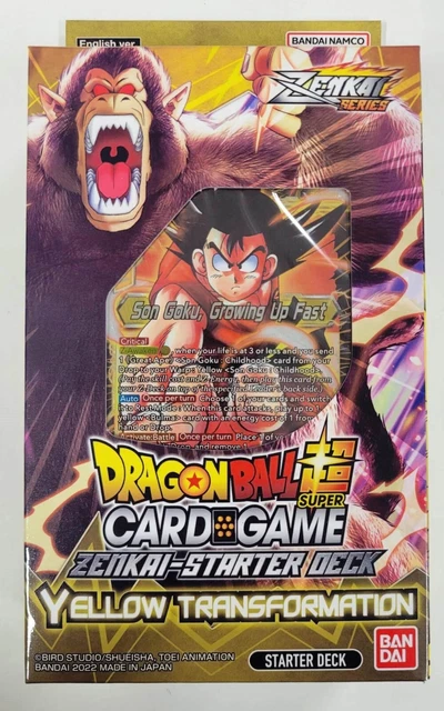 DRAGON BALL SUPER DBS Starter Deck Yellow Transformation SD20 Factory ...
