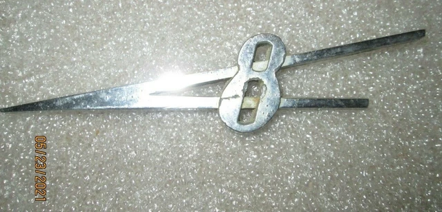 FORD 1937 1938 V8 Badge Emblem Badge Oem Broken Scrap Rat Rod Junk Heap ...