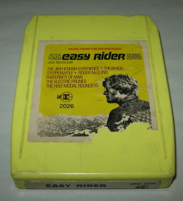EASY RIDER ORIGINAL Soundtrack 8-Track Hendrix~Byrds~Steppenwolf SOLD ...
