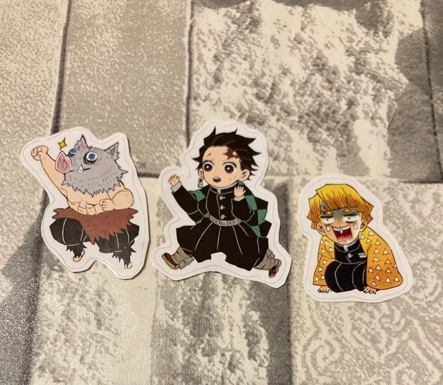 DEMON SLAYER: KIMETSU No Yaiba Seal Sticker Tanjiro Inosuke Zenitsu ...