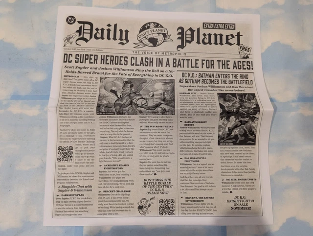 NYCC 2025 DAILY Planet Newspaper Exclusive Dc Studios £16.12 - PicClick UK