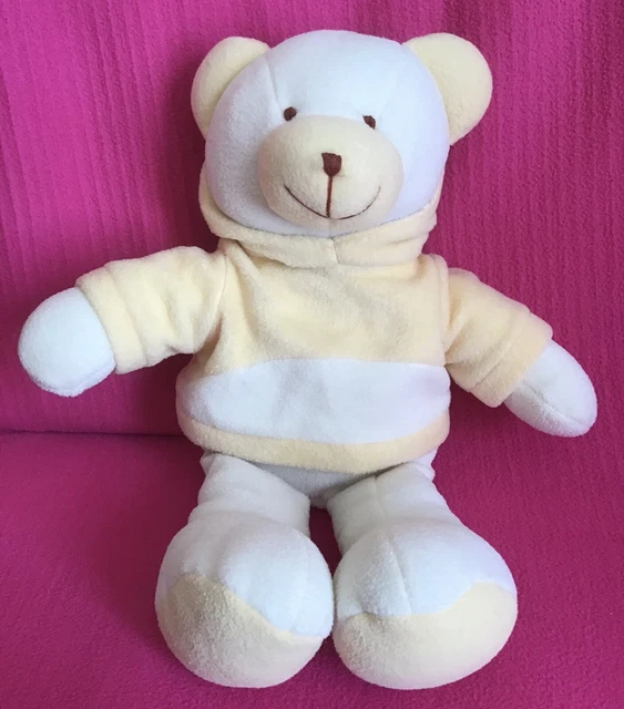 PELUCHE DOUCE GROVE International Baby's Teddy Bear en crème à capuche ...