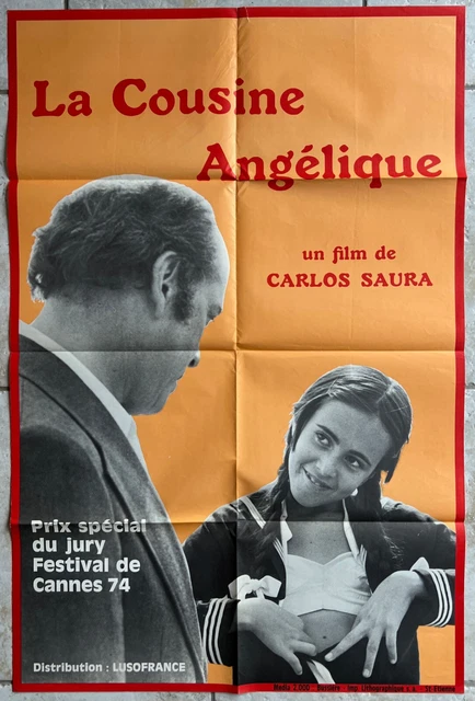 LA COUSINE ANGELIQUE Carlos Saura Affiche de cinéma originale 1974 ...