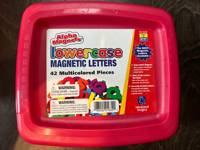 RESSOURCES D'APPRENTISSAGE ALPHAMAGNETS minuscule 42 pièces 1632 EUR 5 ...