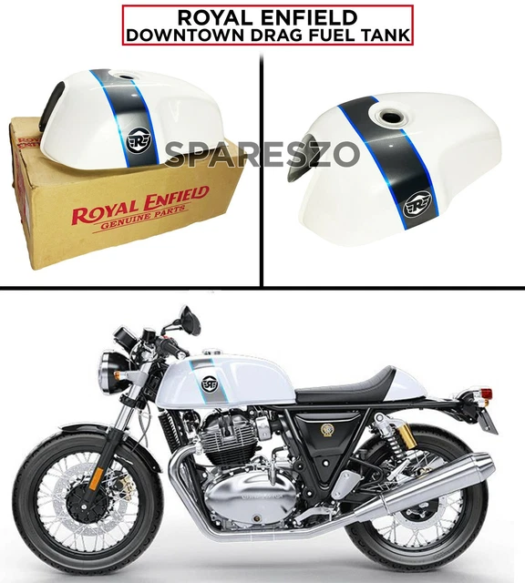 FITS ROYAL ENFIELD "ICE QUEEN Petrol Gas Fuel Tank for CONTINENTAL GT ...