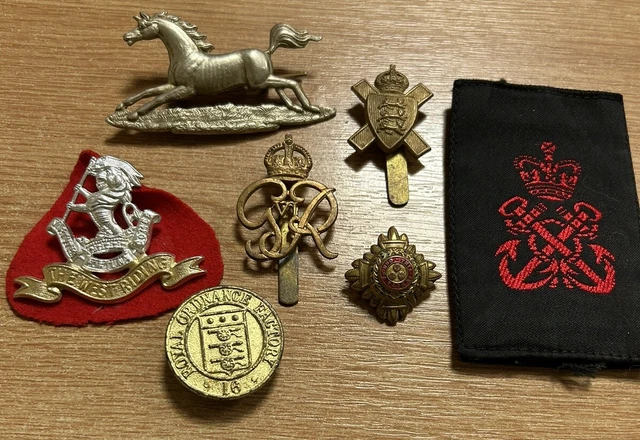 BRITISH MILITARY CAP Badges West Riding Royal Ordnance Factory No 16 B7 ...