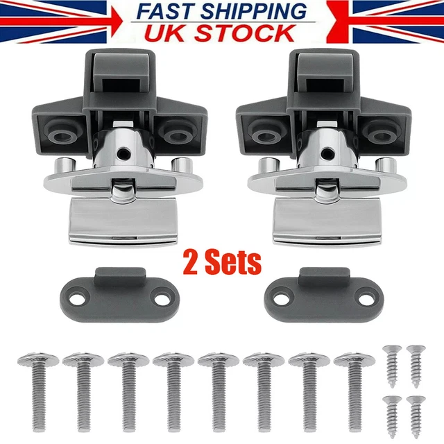 2X FOR ELDDIS Compass Caravan, Motorhome Chrome Drawer/Locker Door ...