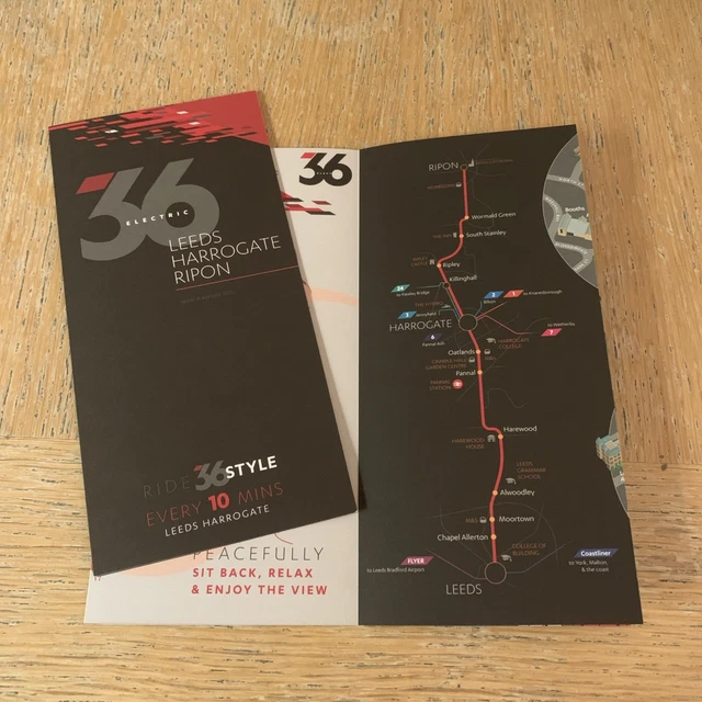 TRANSDEV HARROGATE BUSES route 36 Timetable booklet August 2025 edition ...