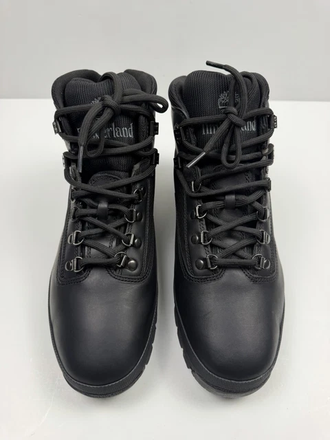 TIMBERLAND MEN'S EURO Hiker Boots Black Leather Fabric - Size 12 US £72 ...