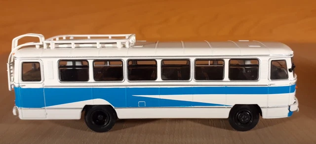 SAN H01A ICONIC Bus PRL Vintage Polish Car Model Diecast Blue ...