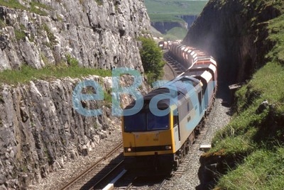35MM RAILWAY SLIDE of Class 60 60100 @ Dove Holes Cutting Copyright to ...