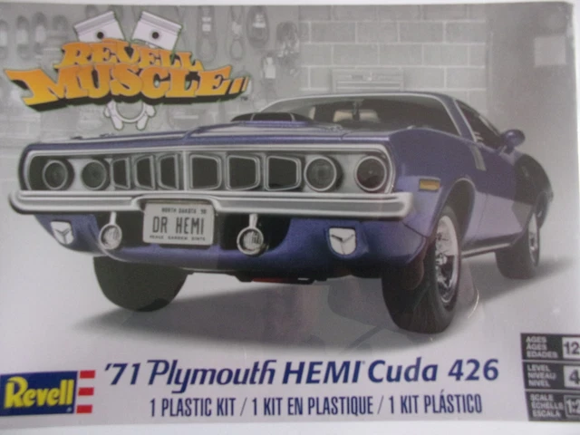 1/25 REVELL 71 Plymouth Hemi Cuda 426 Boite Neuve 2943 EUR 23,99 ...