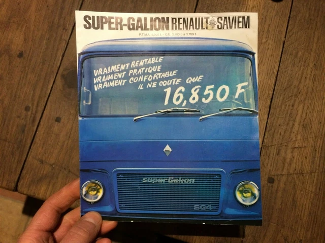 DOCUMENT PUBLICITAIRE RENAULT saviem super galion EUR 4,90 - PicClick FR