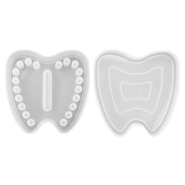 SILICONE MOULD KIT Box Mold for Resin, Teeth Container Cute Tooth $28. ...