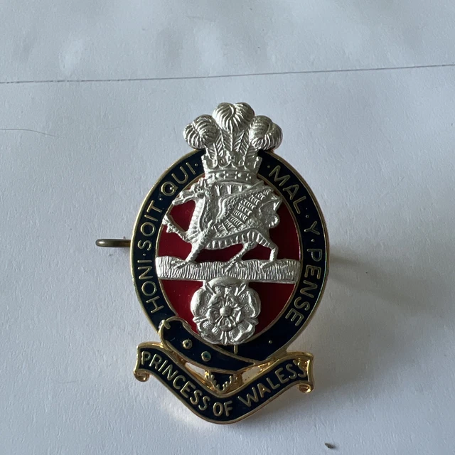 BRITISH ARMY PRINCESS of Wales's Royal Regiment Cap Badge - PWRR £4.35 ...