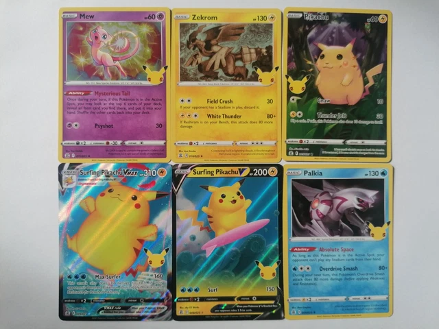 CARTE POKÉMON LOTTO Gran Festa Celebrations Semi Completo 21/25 Eng ...