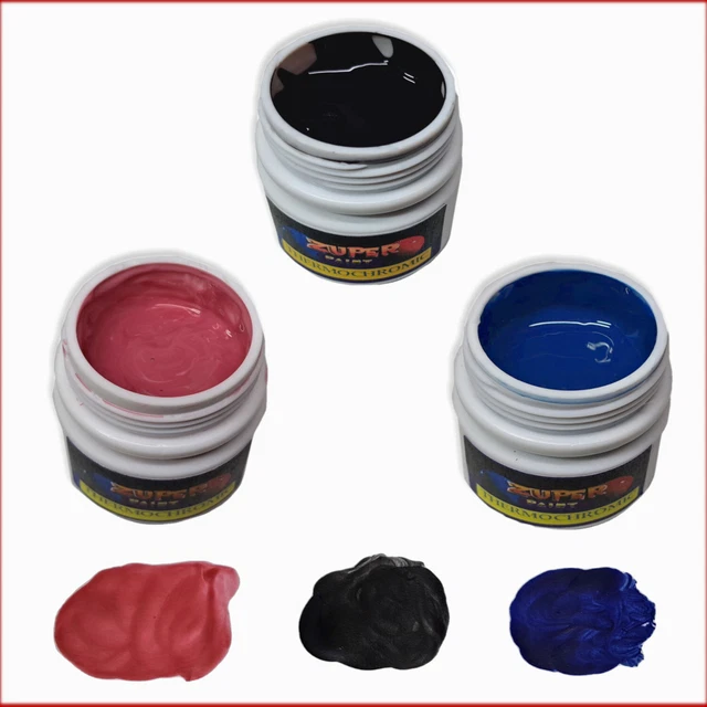 TERMOCROMICO TEMPERATURA COLORE Cambiamento Pittura, 30ml 60ml 100ml ...