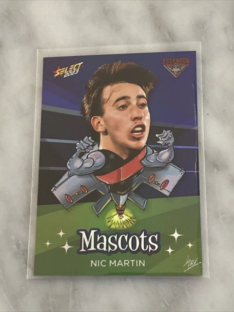 2023 AFL SELECT Mascots Card - Nic Martin Essendon Bombers $3.50 ...