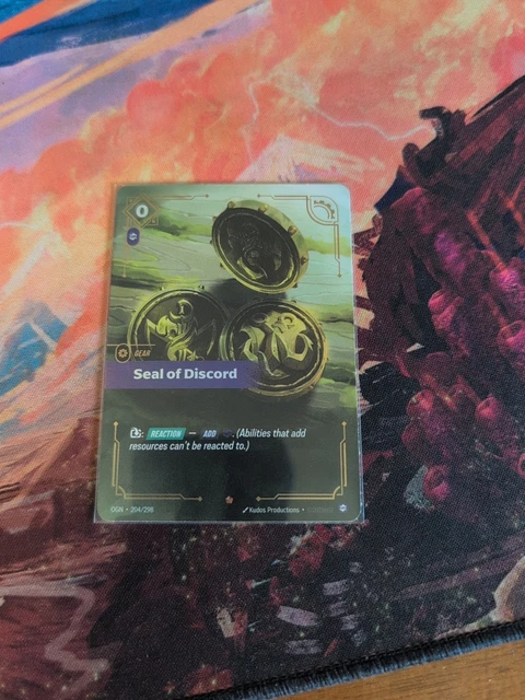 RIFTBOUND SEAL OF Discord 204/298 Origins League of Legends $74.99 ...