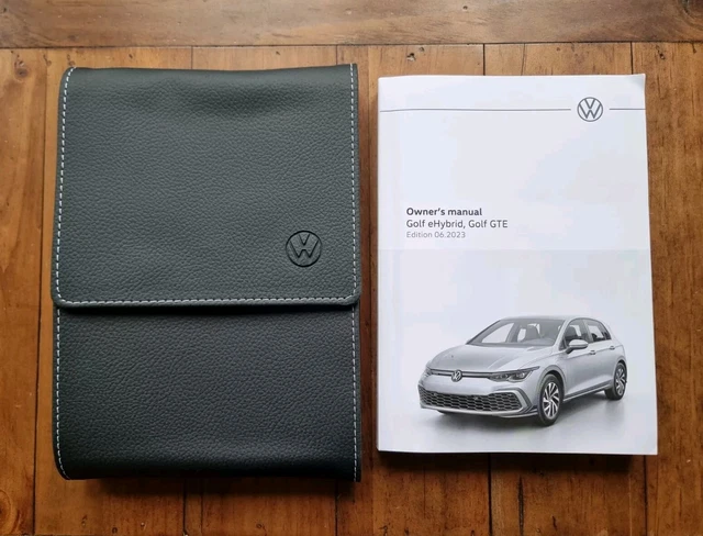 VW GOLF MK8 EHYBRID / GTE (2020 - 2024) Owners Manual / Handbook + Case ...
