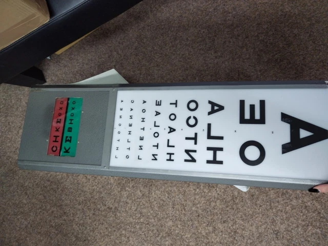 VINTAGE OPTICIANS EYE Test Chart Snellen chart £250.00 - PicClick UK