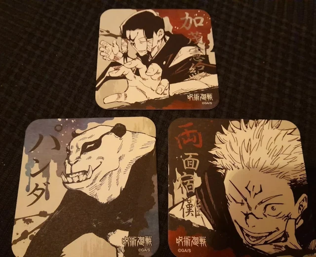 JUJUTSU KAISEN MANGA Art Coaster - Sukuna, Panda, Kamo EUR 3,00 ...