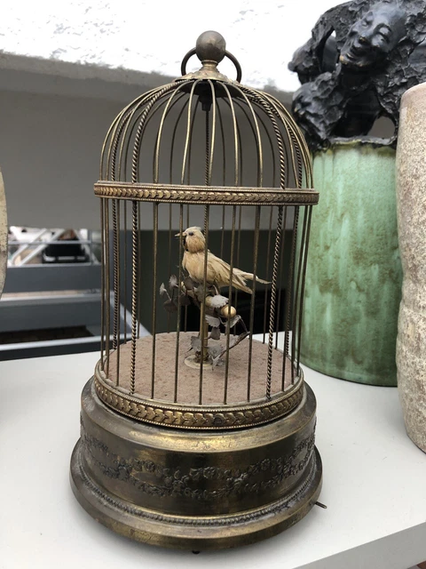 AUTHENTIQUE CAGE Automate Française Bird Cage Automaton EUR 400,00 ...