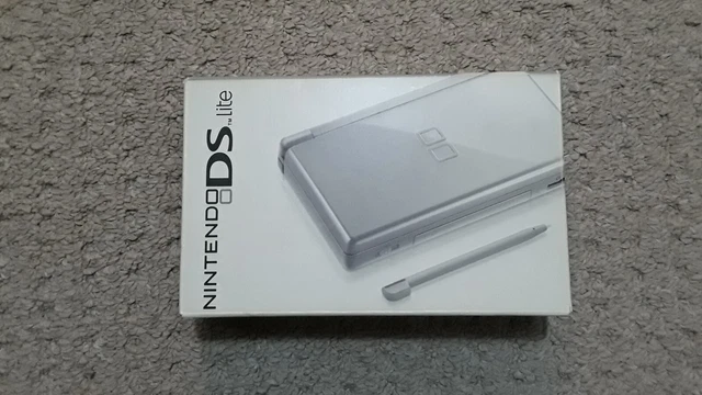 METALLIC SILVER/GREY NINTENDO DS Lite *BOX, Inserts and Manual Only ...