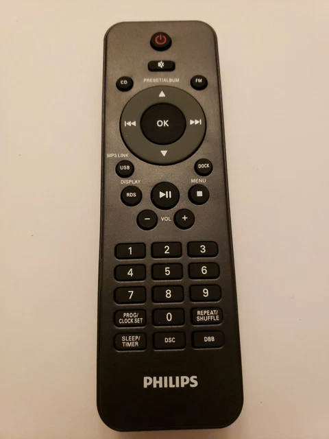 PHILIPS REMOTE CONTROL, model: DC570, for Ipod Docking Entertainment ...