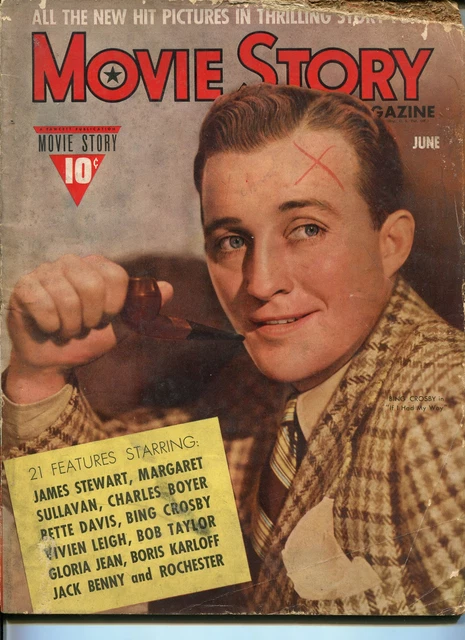 MAG: MOVIE STORY 06/1940-BING CROSBY-HORROR ISSUE-BORIS KARLOFF-JACK ...