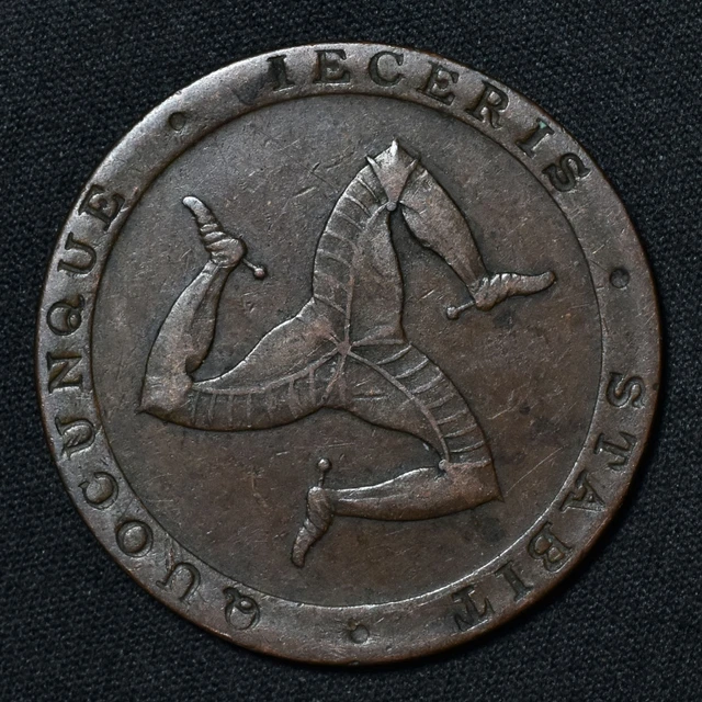 1831 ISLE OF Man, Ramsey, William Callister, AE Halfpenny Token, W.2100 ...