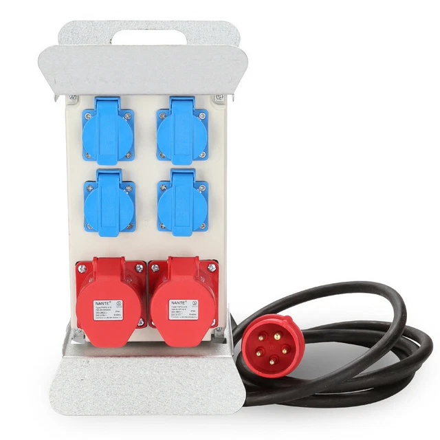DISTRIBUTEUR ÉLECTRIQUE DE chantier multiprise adaptateur 230V 16A 32A ...