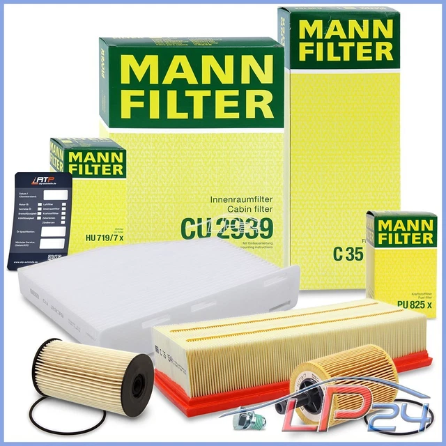 MANN KIT RÉVISION B Filtre Huile Air Habitacle Carburant Pour Vw Tiguan 5N 07-11 EUR 68,29 ...