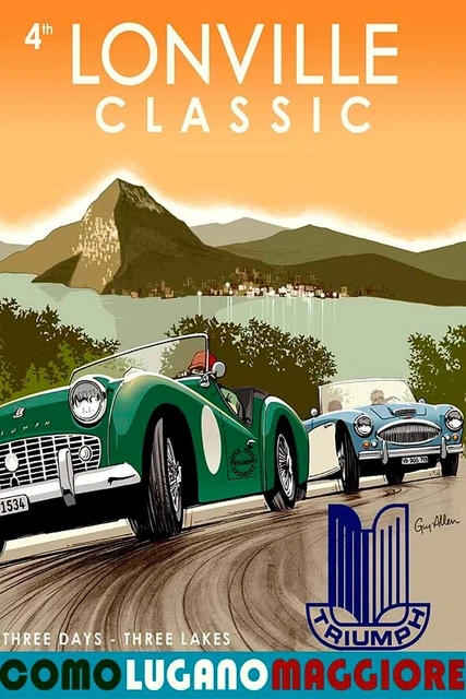 POSTER MANIFESTO LOCANDINA Pubblicità Automobili Triumph Stampa Formato ...