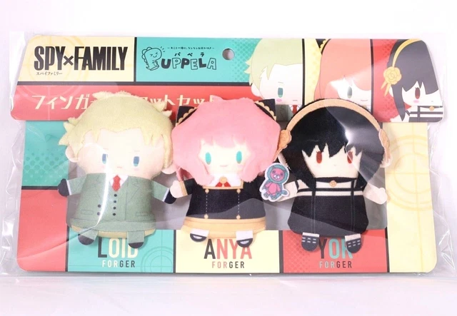 SPY X FAMILY Finger Mascot Papella Set Plush Anya & Loid & Yor Movic ...