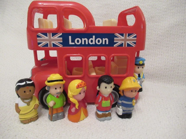 EARLY LEARNING CENTRE happyland Big Red London Bus And Figure Sounds ...