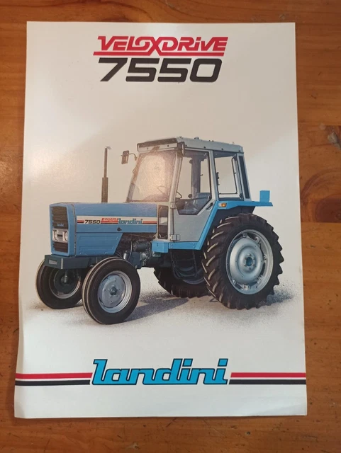 BROCHURE OLANDESE LANDINI 7550 trattore trattore brochure EUR 18,90 ...