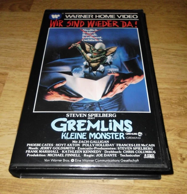 GREMLINS - Warner VHS Altes Logo Erstauflage von 1985 Stephen Spielberg ...