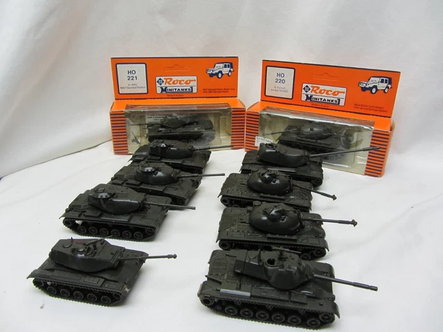 ROCO MINITANKS DBGM US Army M41 M47 M48 M60 M103 Tanks 1/87 HO Scale U ...