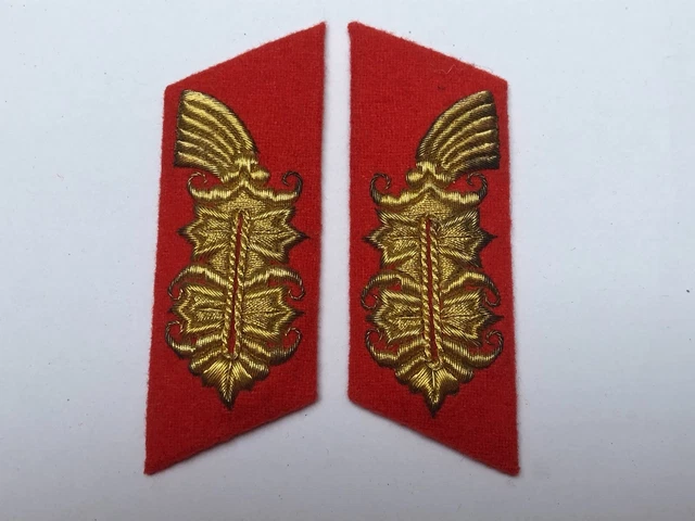 DDR NVA STASI MFS LaSK General Kragenspiegel 60/ 70iger Jahre gestickt ...