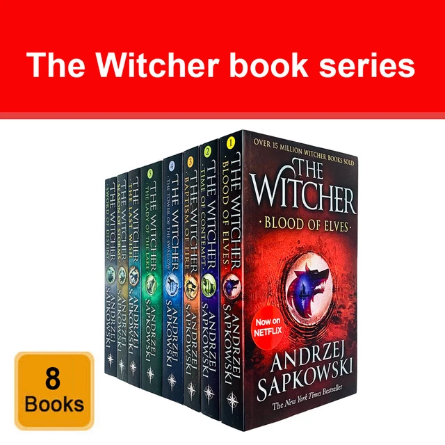 WITCHER SERIES BY Andrzej Sapkowski 8 Books Collection Set NETFLIX | RRP: £79.92 £48.99 ...