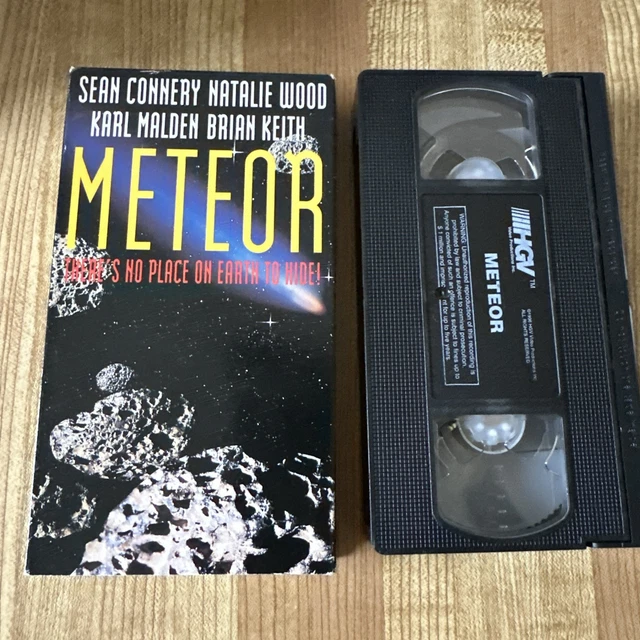 METEOR VHS 1979 (1993) Sean Connery, Natalie Wood, Karl Malden, Brian ...