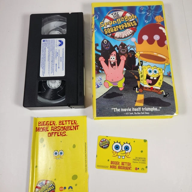 THE SPONGEBOB SQUAREPANTS Movie VHS 2005 Nickelodeon Clamshell ...